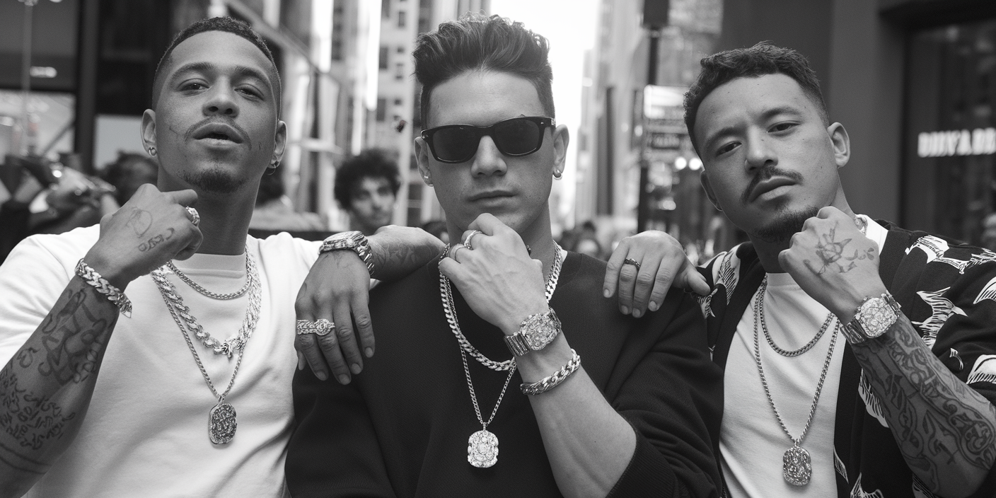 Latino Music Royals Trade Chunky Chains for Chic Van Cleef Bling: See ...